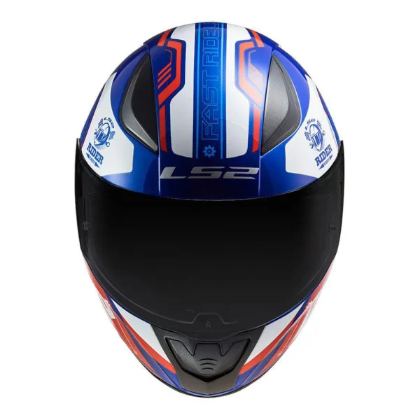 Capacete LS2 Rapid FF353 Stratus Blue Red e White - Power