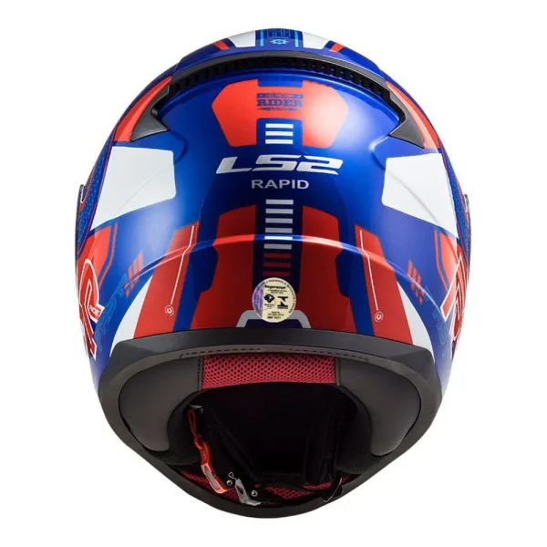 Capacete LS2 Rapid FF353 Stratus Blue Red e White - Power